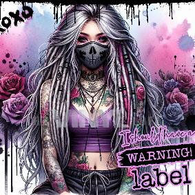 Sublimation Wrap / Print 20oz Tumbler - A1045 Warning Label – The Vinyl ...